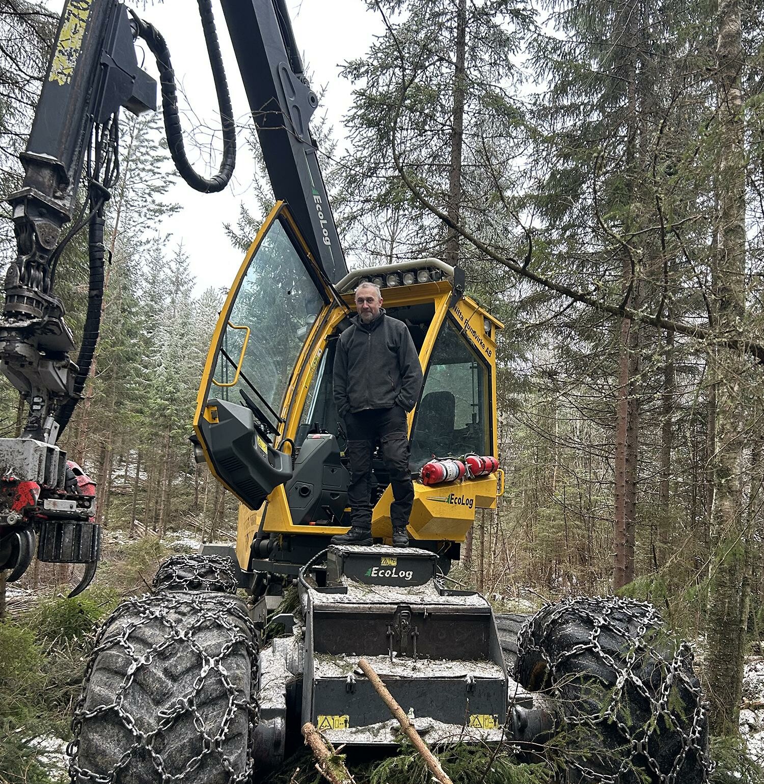 Sydved - Uttag av klena stammar vid förstagallring